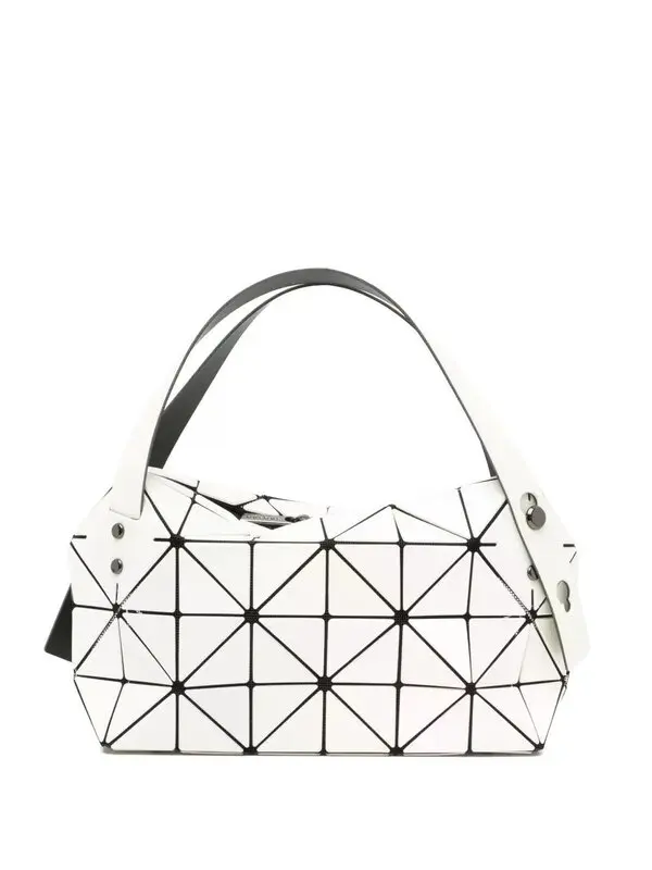 Issey Miyake Geometric Boston Tote Bag - White