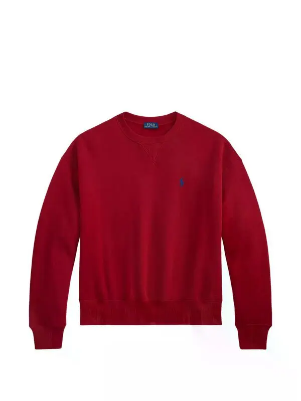 Polo Ralph Lauren Embroidered Pony Fleece Sweatshirt - Red