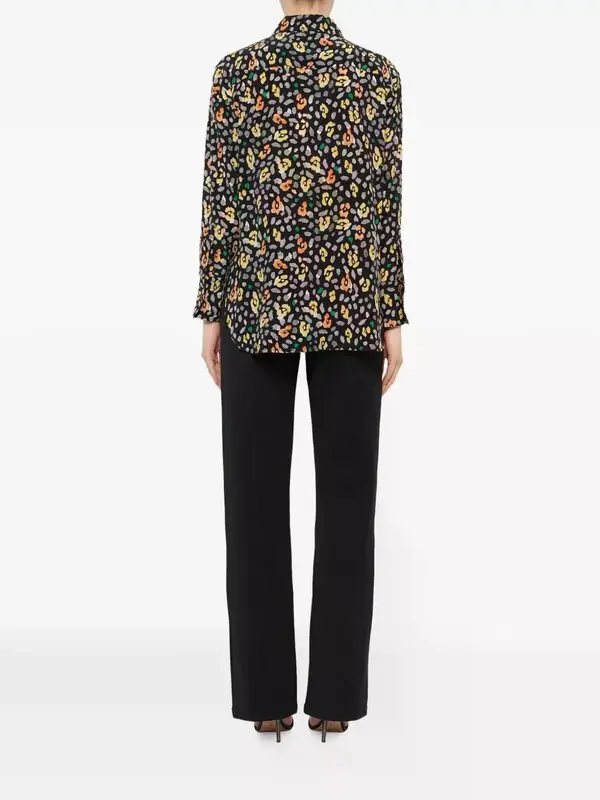 Givenchy Floral-print Long-sleeve Shirt