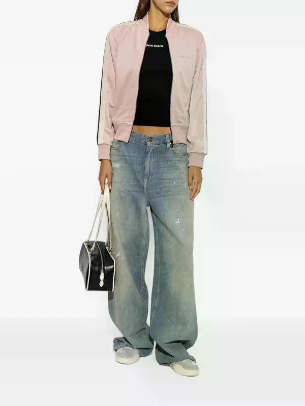 Palm Angels Logo-print Ribbed Top