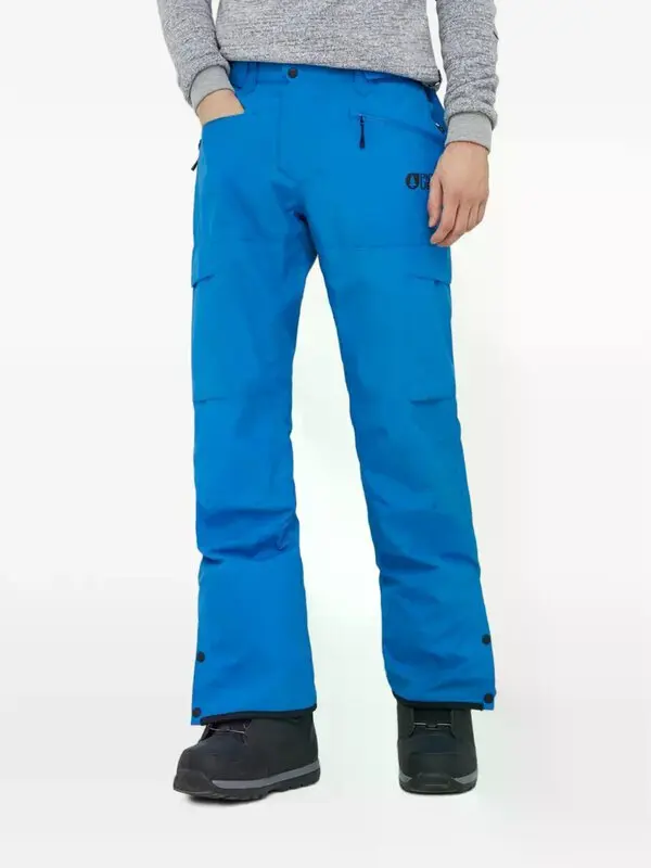 PICTURE ORGANIC CLOTHING Logo-detail Zip-pocket Trousers - Blue