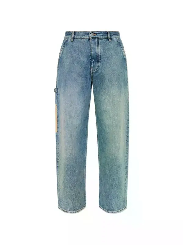 Loewe Washed-denim Straight-leg Jeans