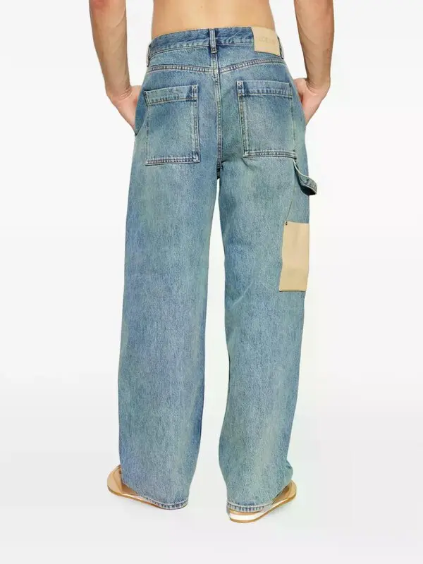 Loewe Washed-denim Straight-leg Jeans
