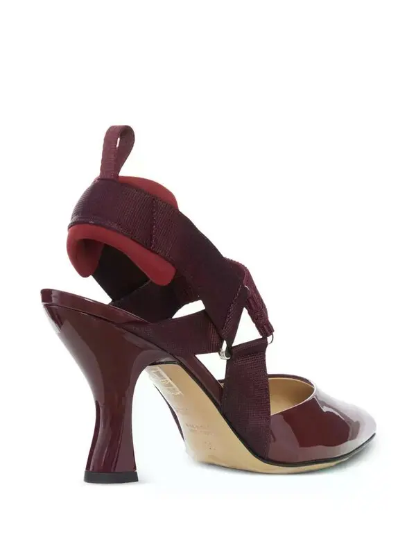 Fendi Colibrì Patent-leather Slingback Pumps