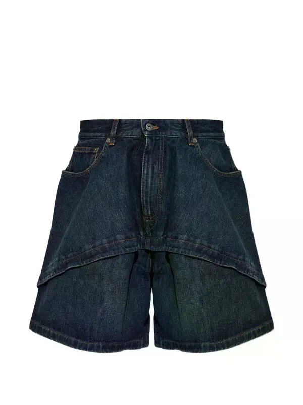 Loewe Layered-effect Denim Shorts