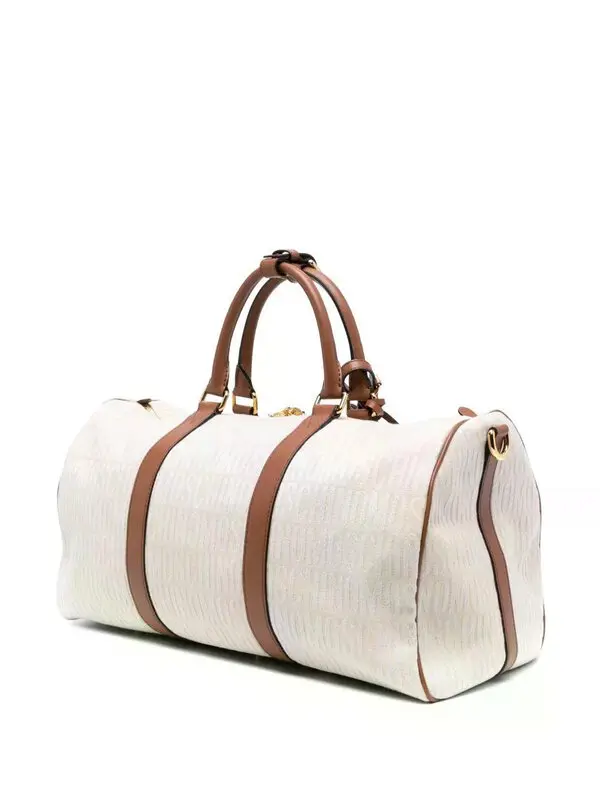 Moschino Jacquard Duffle Bag - Neutrals