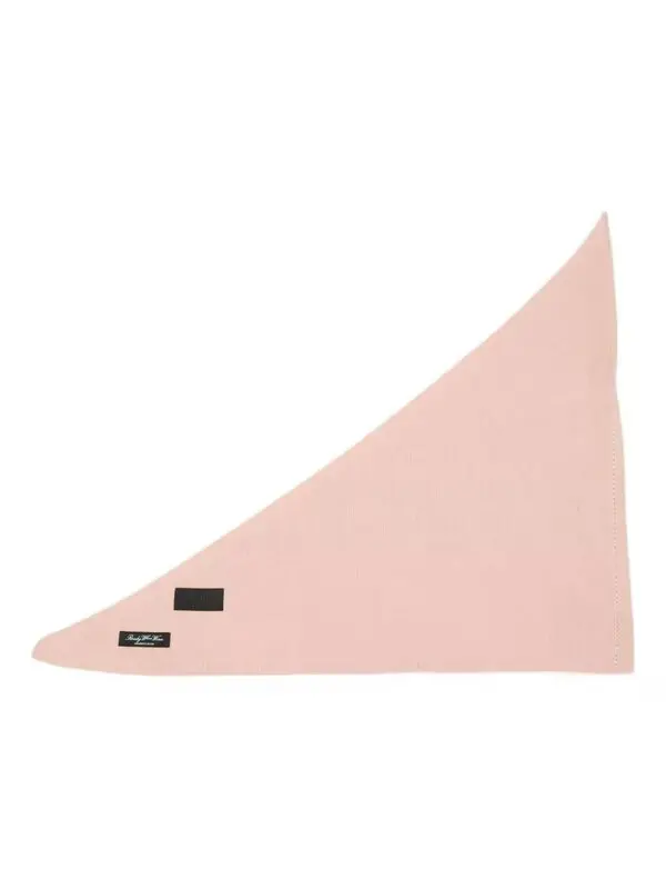 MAISON MARGIELA Logo-patch Scarf - Pink