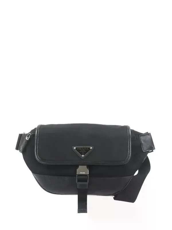 Prada 2013-2026 Saffiano Trimmed Tessuto Belt Bag