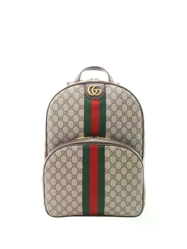 Gucci 2016-2026 Medium Gg Supreme Ophidia Backpack - Neutrals