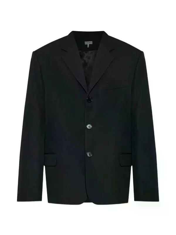 Loewe Notch-lapel Wool Blazer - Black