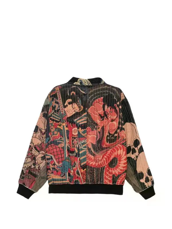 TP WORKS Graphic-print Shirt Jacket
