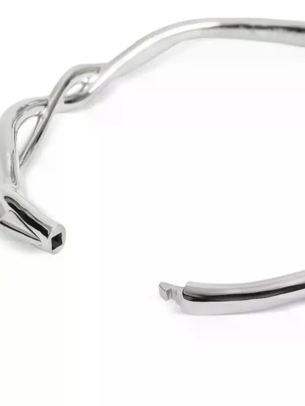 Monica Vinader Ochre Twisted Bangle - Silver