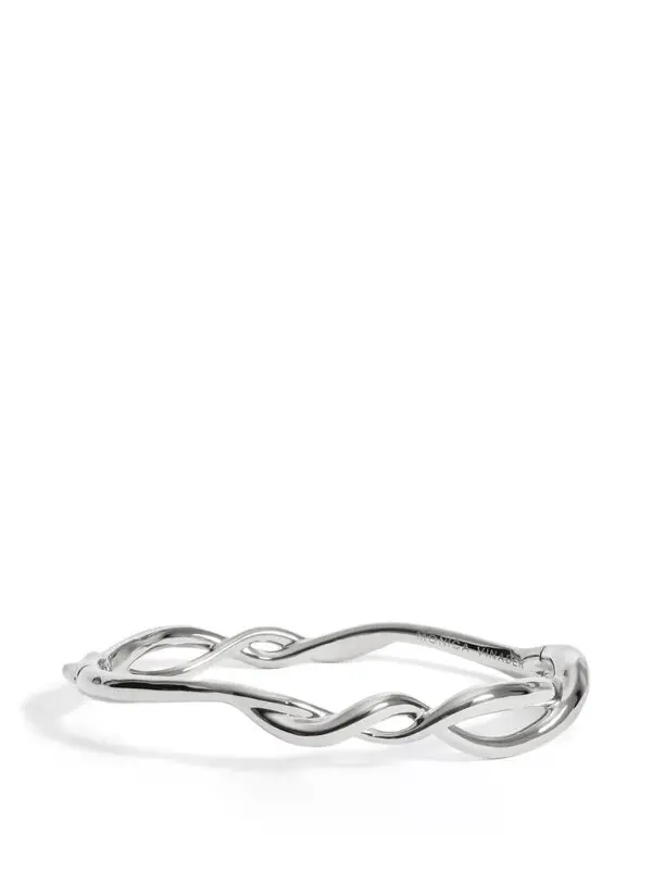 Monica Vinader Ochre Twisted Bangle - Silver