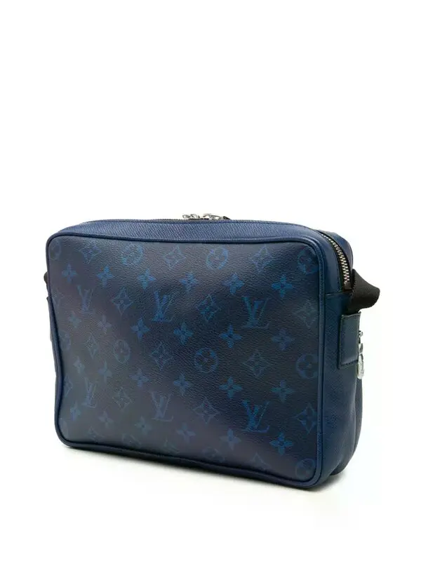 LOUIS VUITTON Monogram Taigarama Outdoor Messenger Bag - Blue
