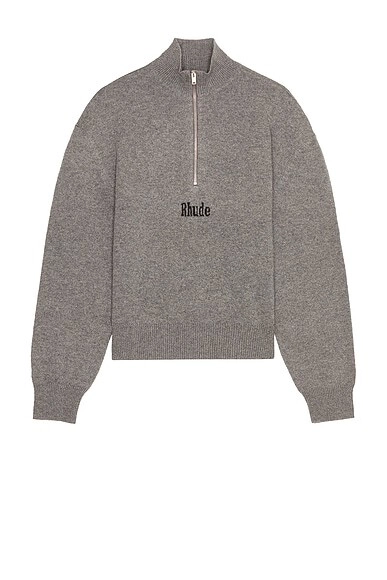Rhude Quarter Zip Knit Top