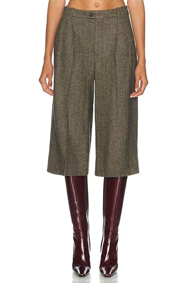 Saint Laurent Wool Tailored Bermuda Short