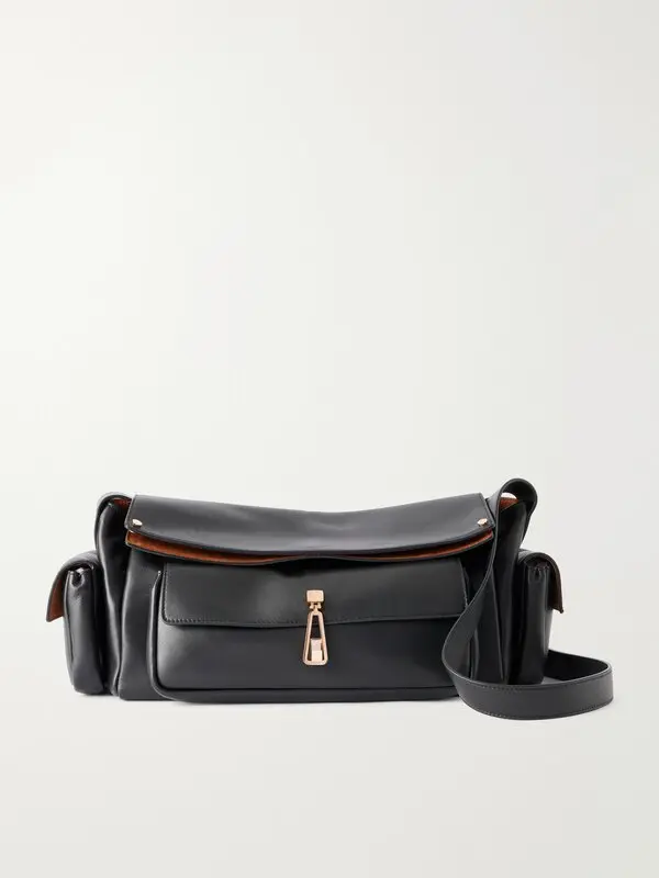 Gabriela Hearst Jebb Leather Shoulder Bag - Black