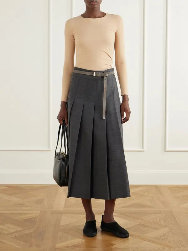JIL SANDER Stretch T-shirt - Neutrals