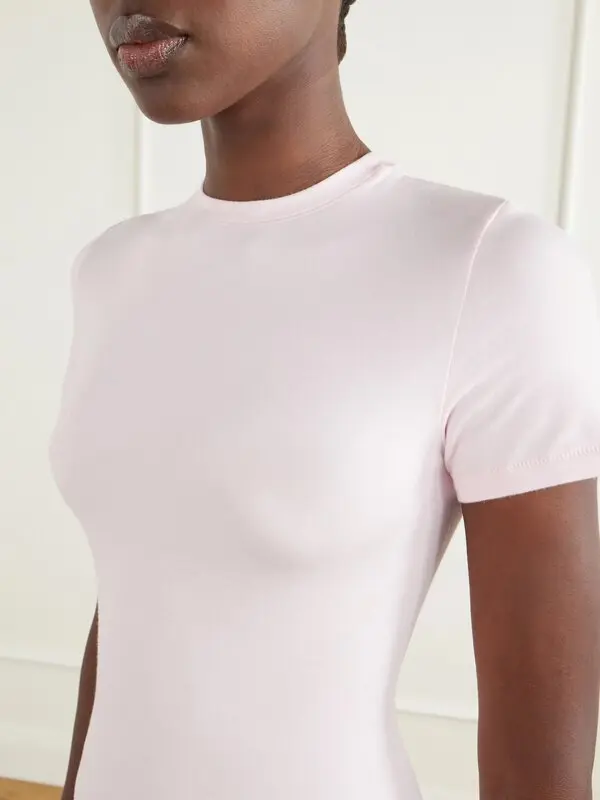 SKIMS Stretch-cotton Jersey T-shirt