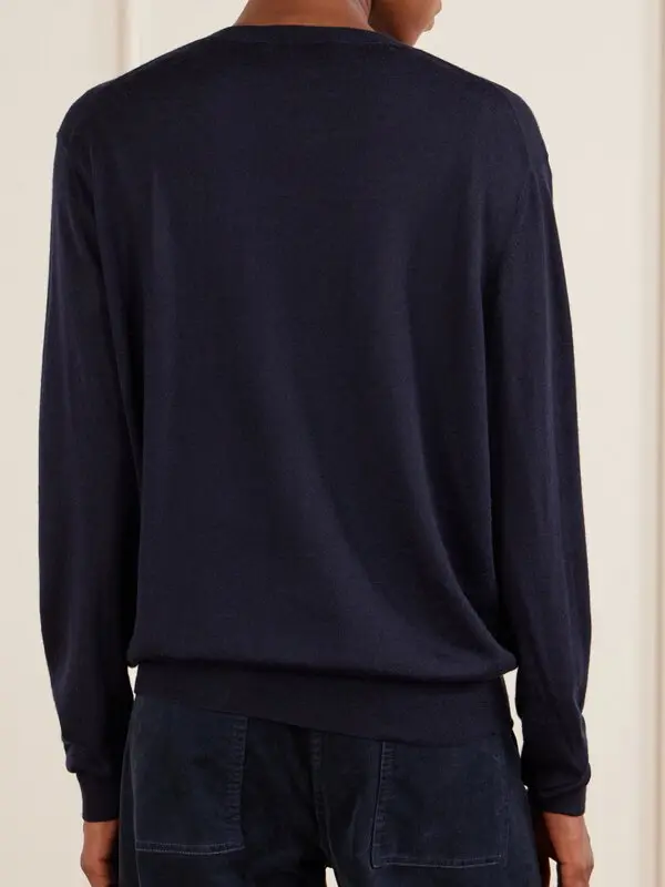 NILI LOTAN Verit" Cashmere And Silk-blend Sweater