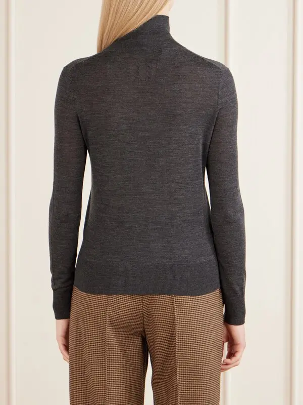NILI LOTAN Larking Cashmere Turtleneck Sweater