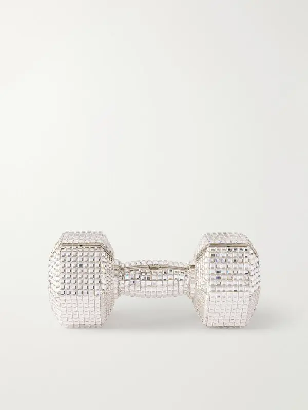 Judith Leiber Disco Crystal-embellished -tone Clutch