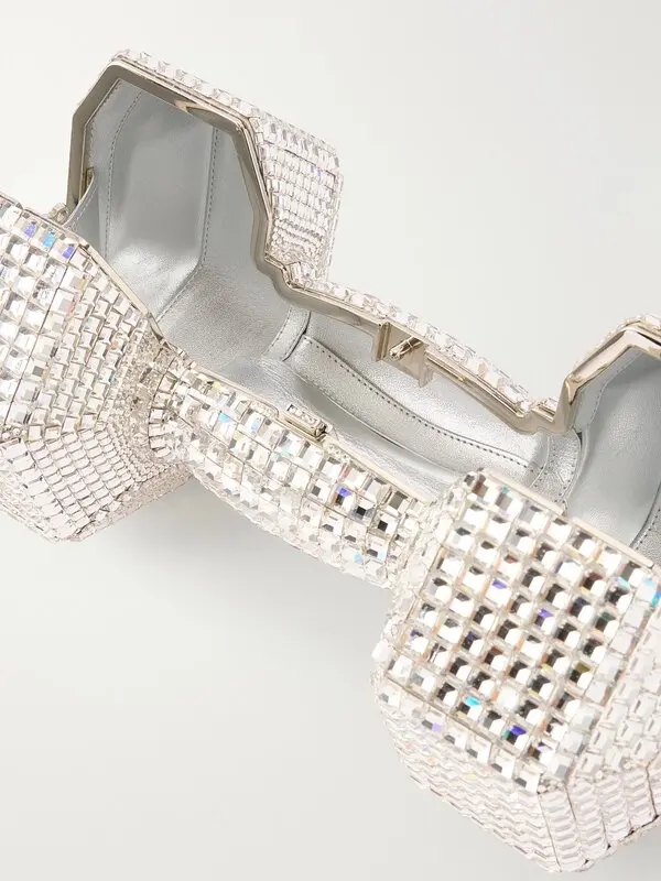 Judith Leiber Disco Crystal-embellished -tone Clutch