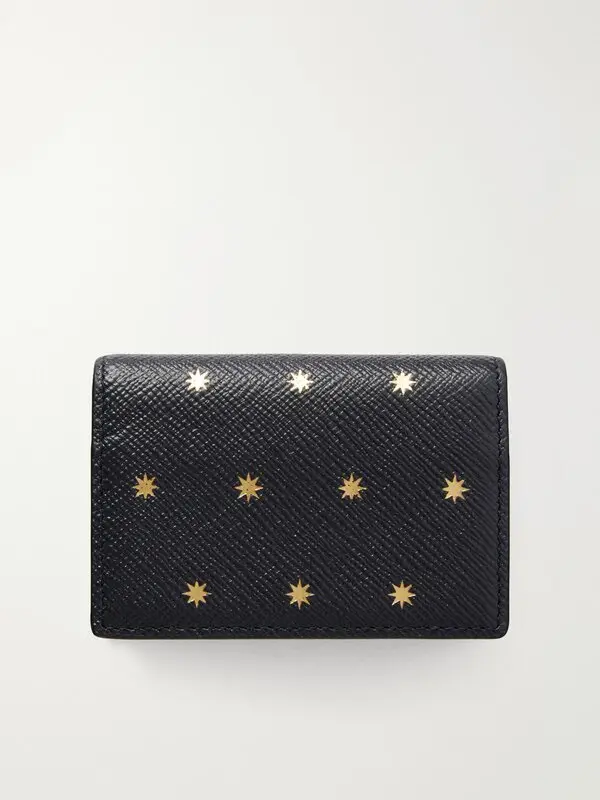 Smythson Panama Printed Leather Wallet