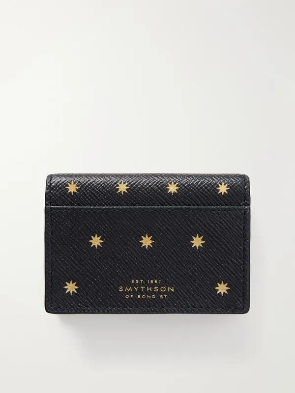 Smythson Panama Printed Leather Wallet