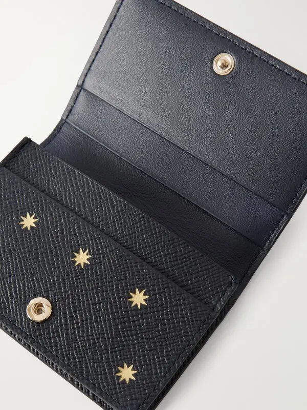 Smythson Panama Printed Leather Wallet