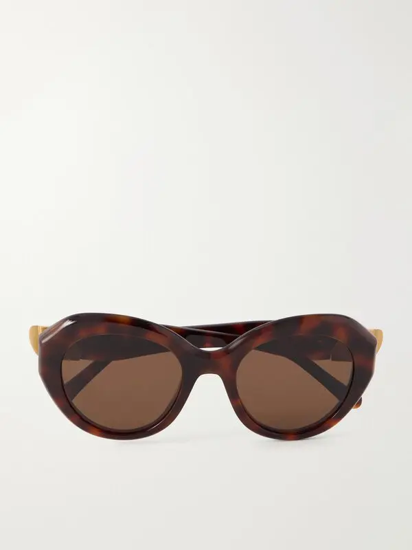 Loewe Coil Cat-eye Acetate Sunglasses - Tortoiseshell