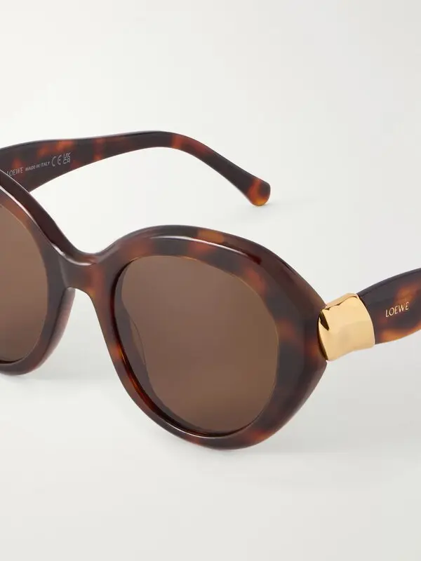 Loewe Coil Cat-eye Acetate Sunglasses