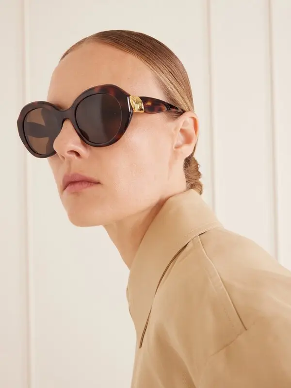 Loewe Coil Cat-eye Acetate Sunglasses
