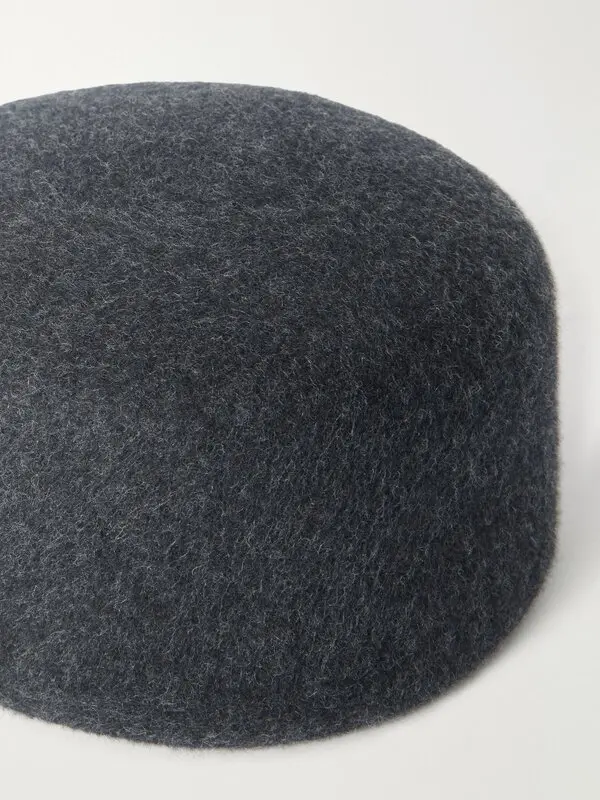 GIGI BURRIS MILLINERY Lauren Wool-felt Flat Cap