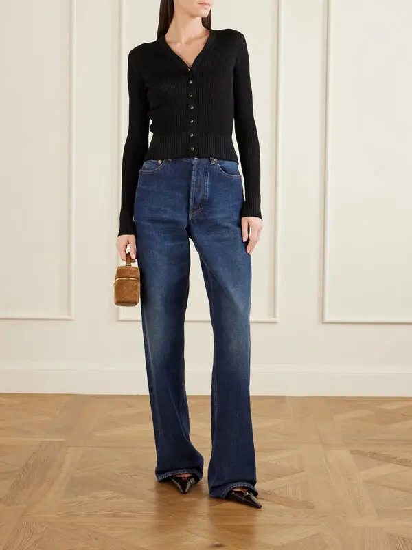 Saint Laurent Ribbed Cardigan