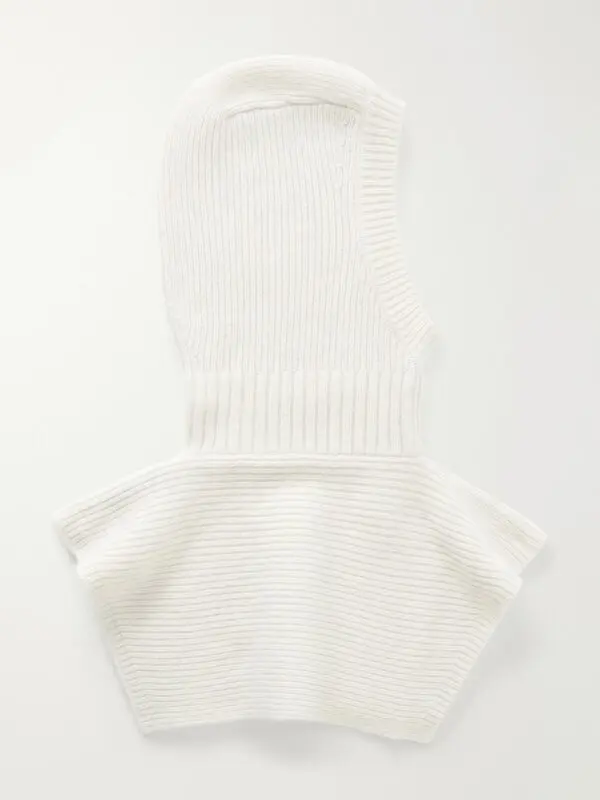 Arch4 August Ribbed Cashmere Snood - Neutrals
