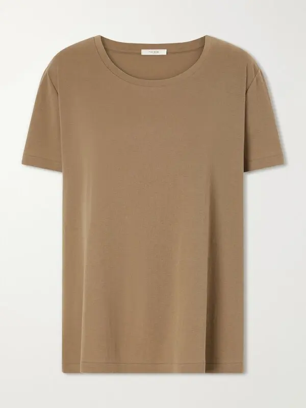 THE ROW Dera Cotton And Cashmere-blend Jersey T-shirt