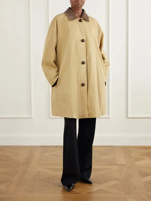 THE ROW Ina Cotton-gabardine Coat