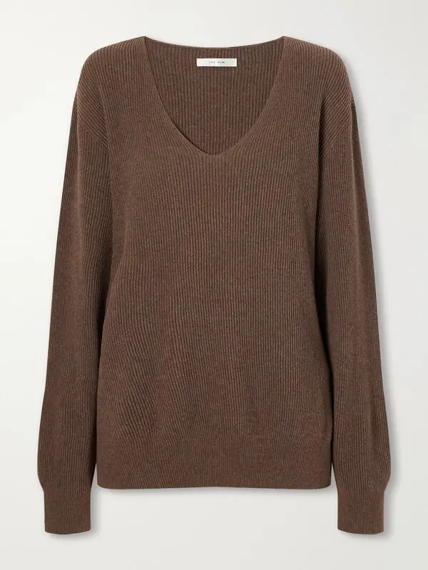 THE ROW Phef Cotton And Cashmere-blend Sweater