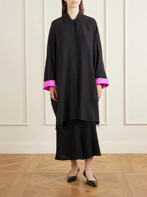 THE ROW Birgit Silk Coat
