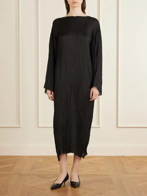 THE ROW Joma Silk Midi Dress