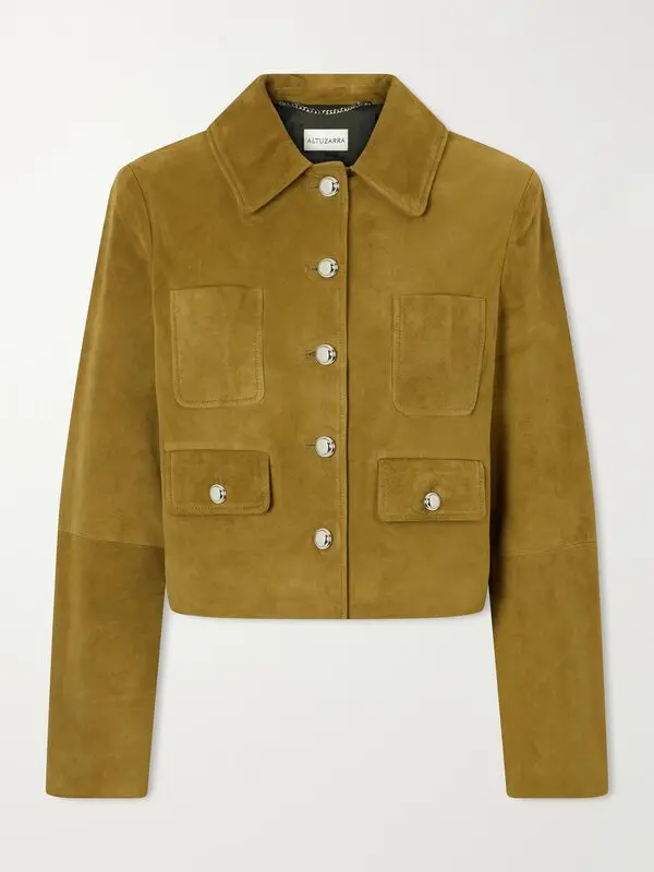 Altuzarra Astley Suede Jacket - Brown