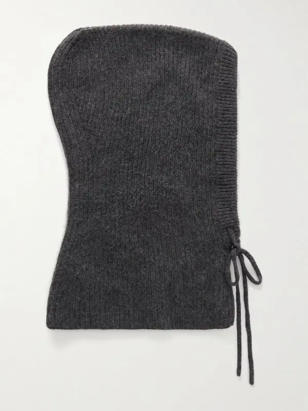 Arch4 Klosters Ribbed Cashmere Balaclava - Gray