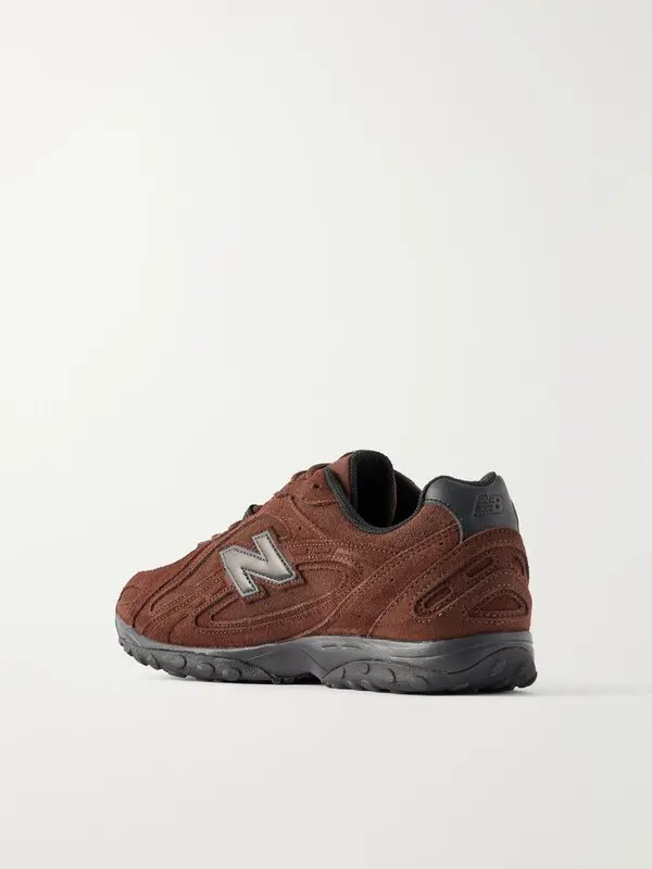 NEW BALANCE 204l Leather-trimmed Suede Sneakers