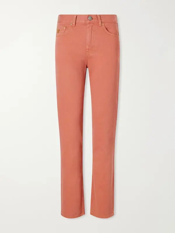 BLAZÉ MILANO Clapotis Maline Mid-rise Wide-leg Jeans - Pink
