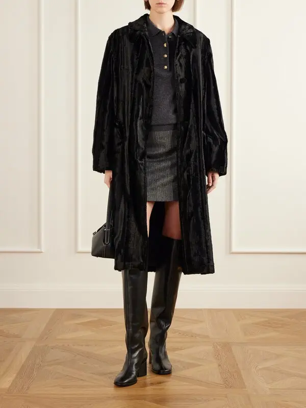 BLAZÉ MILANO Woolly Velvet Coat