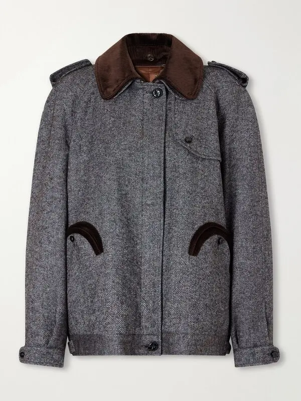 BLAZÉ MILANO Chausie Wool-blend Jacket - Gray