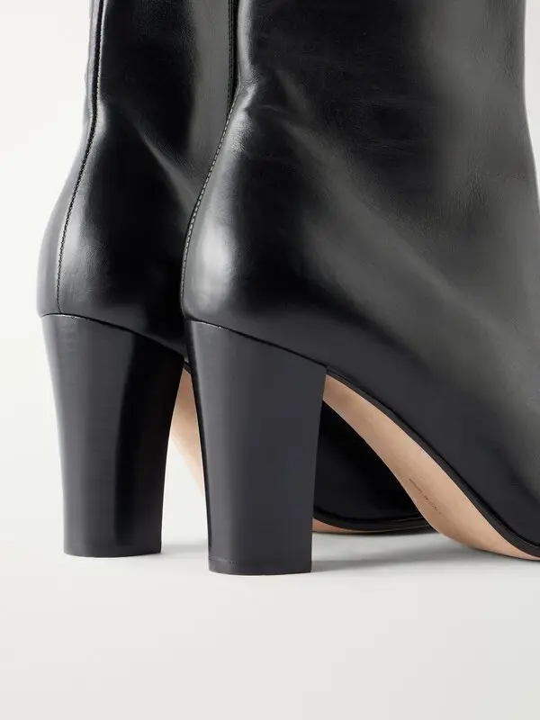 THE ROW Cindy Leather Ankle Boots