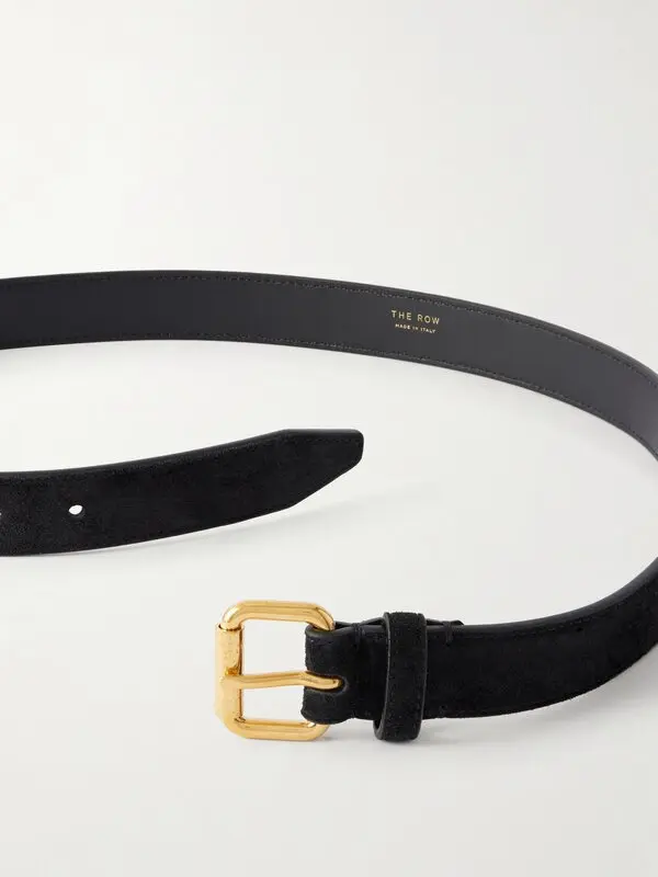 THE ROW Geo Suede Belt