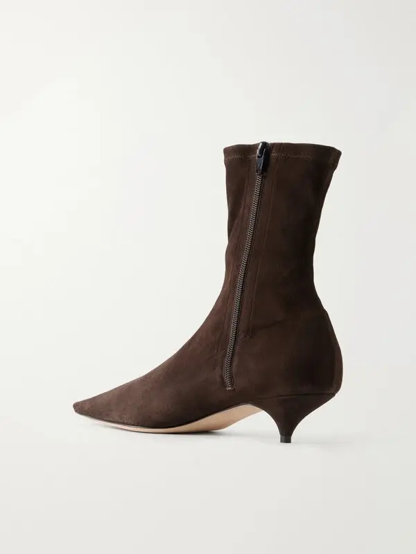 THE ROW Uxor Suede Ankle Boots